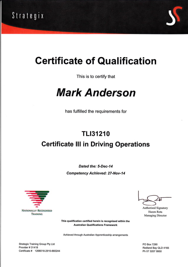 Cert 3 Transport 12-2014 | PDF | Certified Pre-Owned Cars | Auto Type