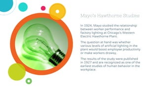 The Hawthorne Studies | PDF