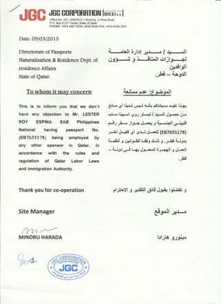 CERTIFICATE OF EMPLOYMENT(I4D) | PDF