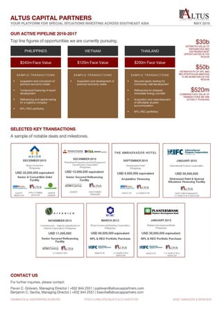 Altus Capital Overview 2016 (2) | PDF