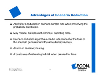 Stochastic Modeling - Model Risk - Sampling Error - Scenario Reduction ...