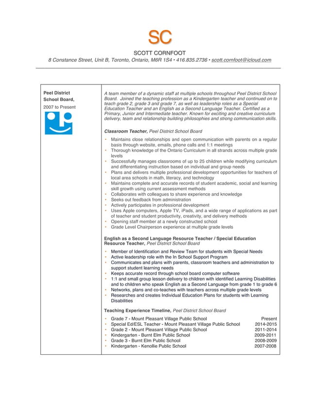 Scott Cornfoot Resume 2015 | PDF