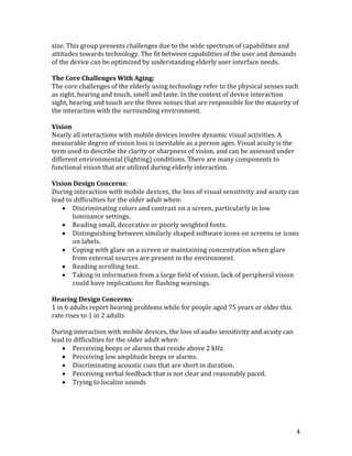 The Gold Standard For Designing Elderly Mobile User Interfaces | PDF