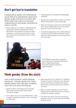 RFLP Gender Lessons Learned | PDF