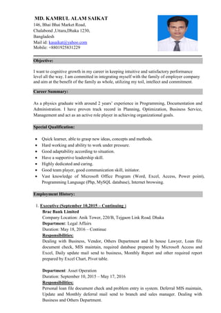 Kamrul Alam Saikat | PDF