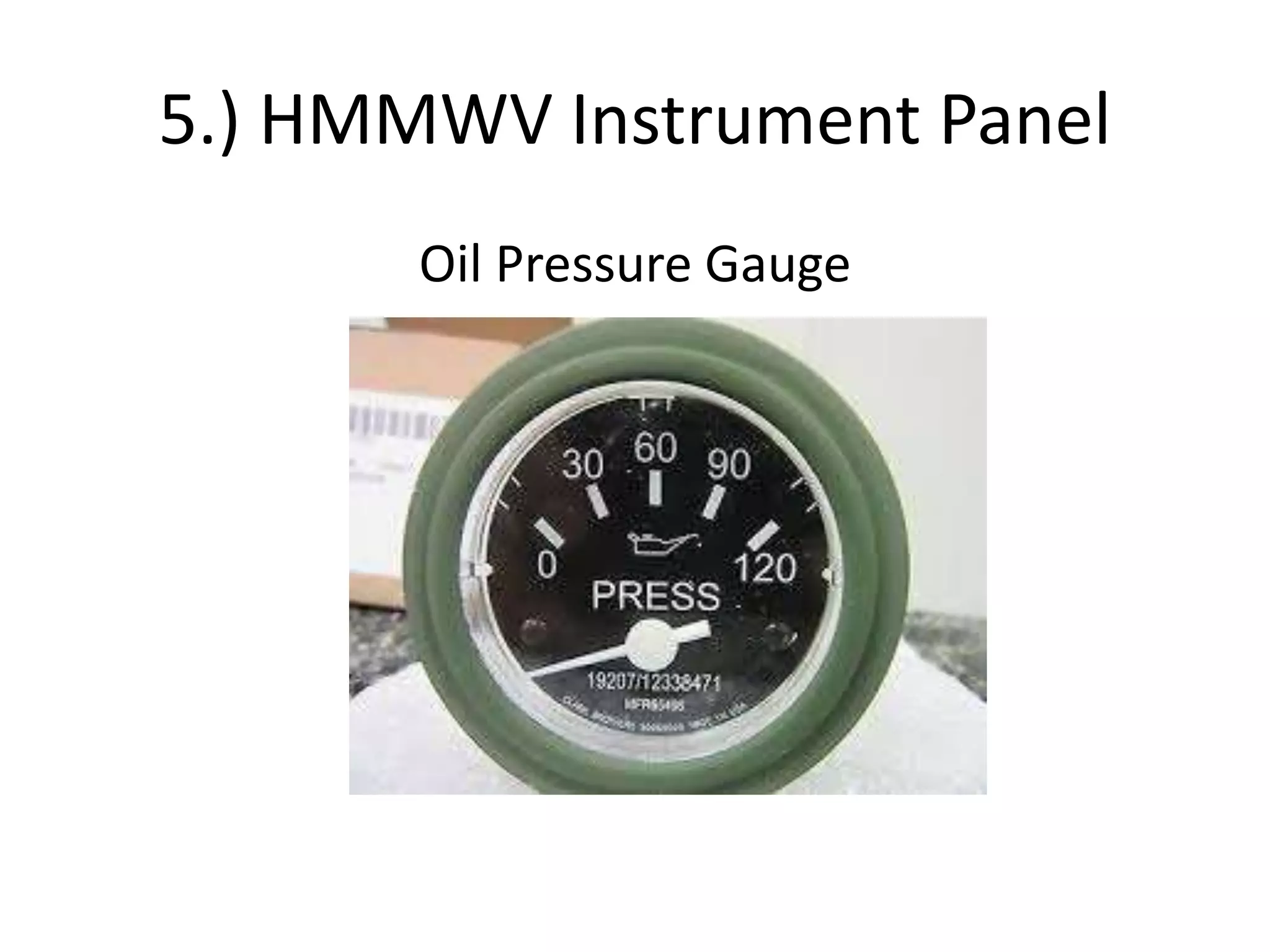 Preventative Maintenance (PMCS) of HMMWV | PPTX