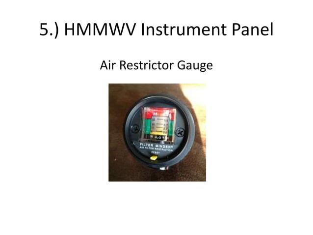 Preventative Maintenance (PMCS) of HMMWV | PPTX