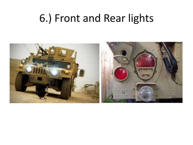 Preventative Maintenance (PMCS) of HMMWV | PPTX