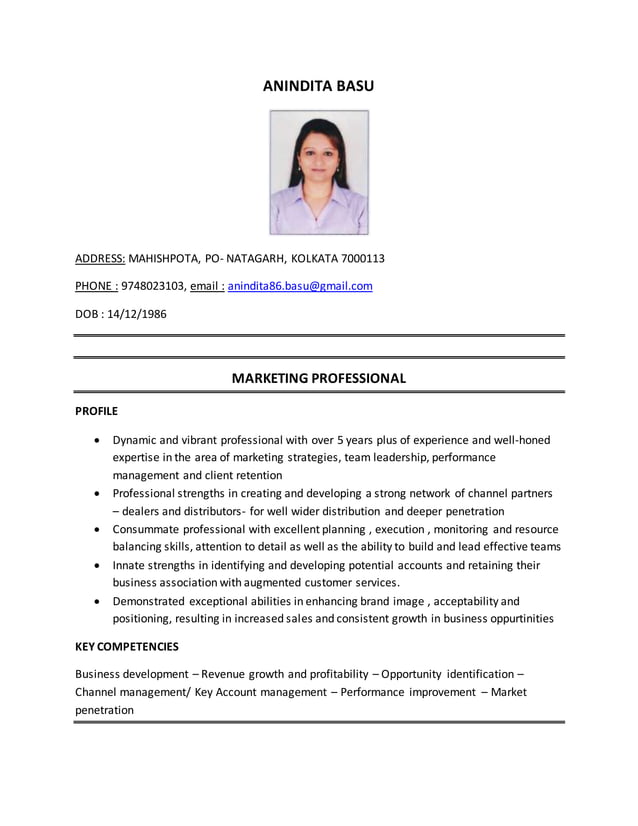 ANINDITA BASU_CV | PDF