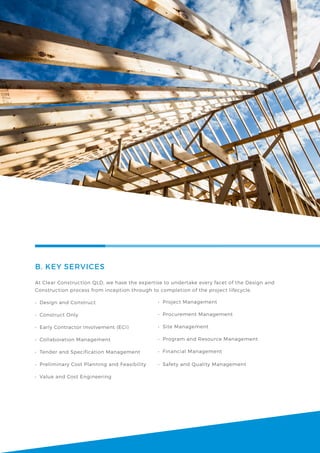 Clear Construction QLD - Capability Statement3 | PDF