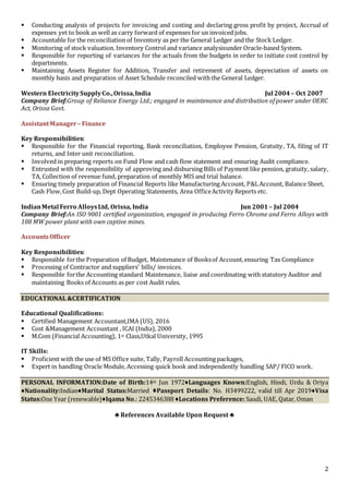 Mohammed Arshad CV | DOCX