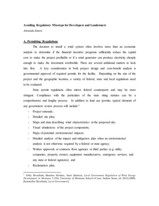 Wind_Energy_Law_2014_Amanda James _Avoiding Regulatory Missteps for ...