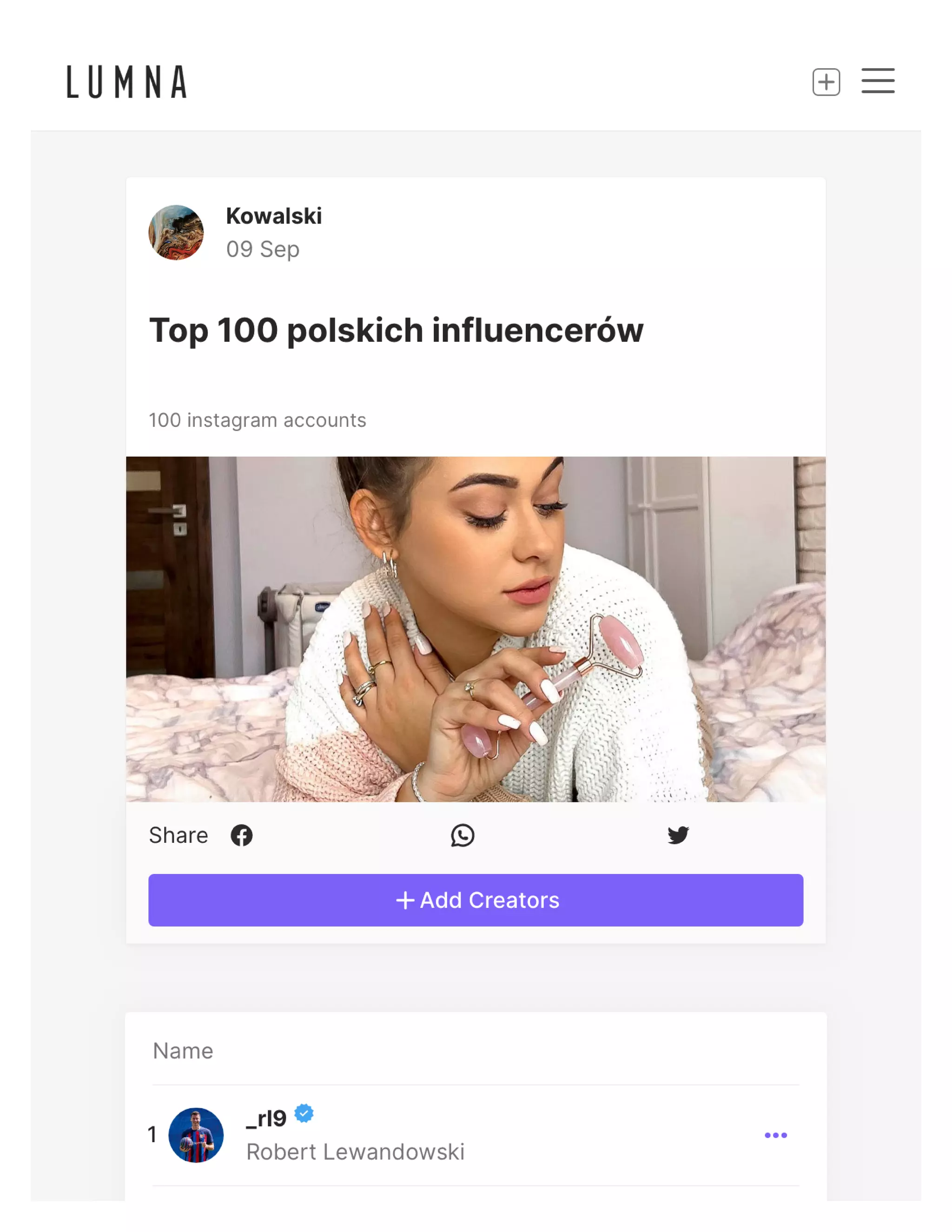 Top 100 polskich influencerów | PDF