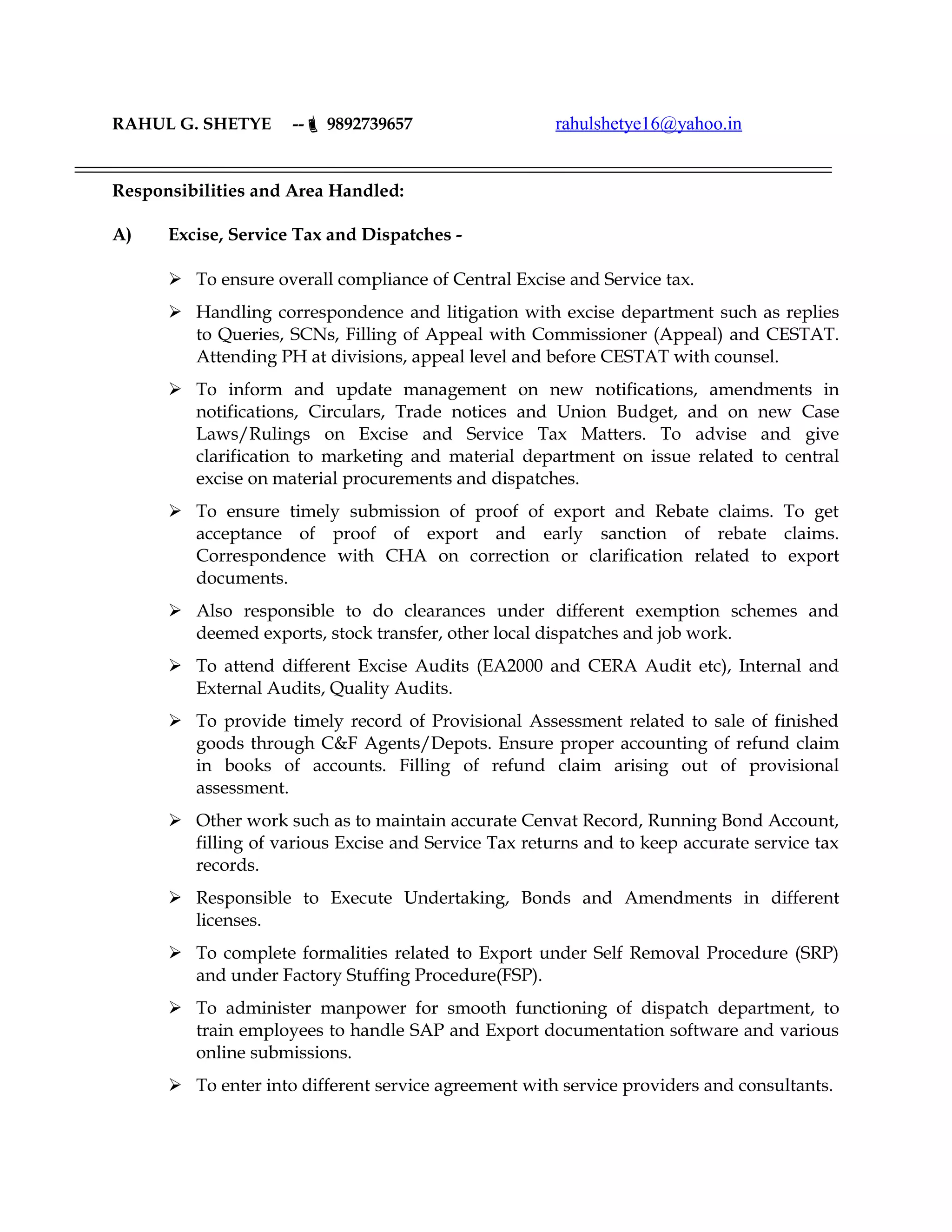 CV | DOC | Business Accounting & Finance | Business