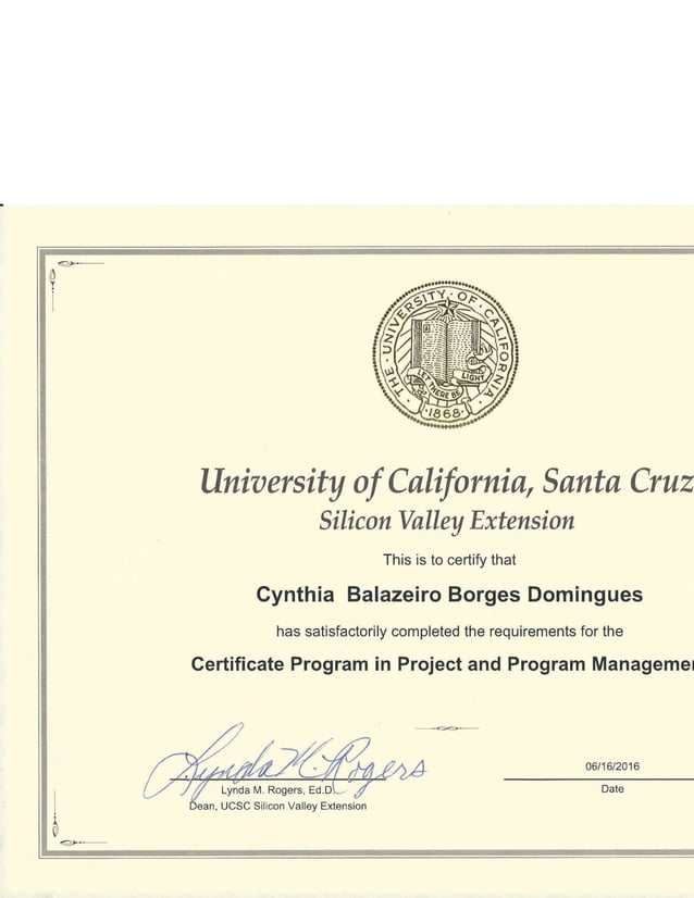 UCSCSVX - PPM CERTIFICATE - 2016.08 - Landscape | PDF