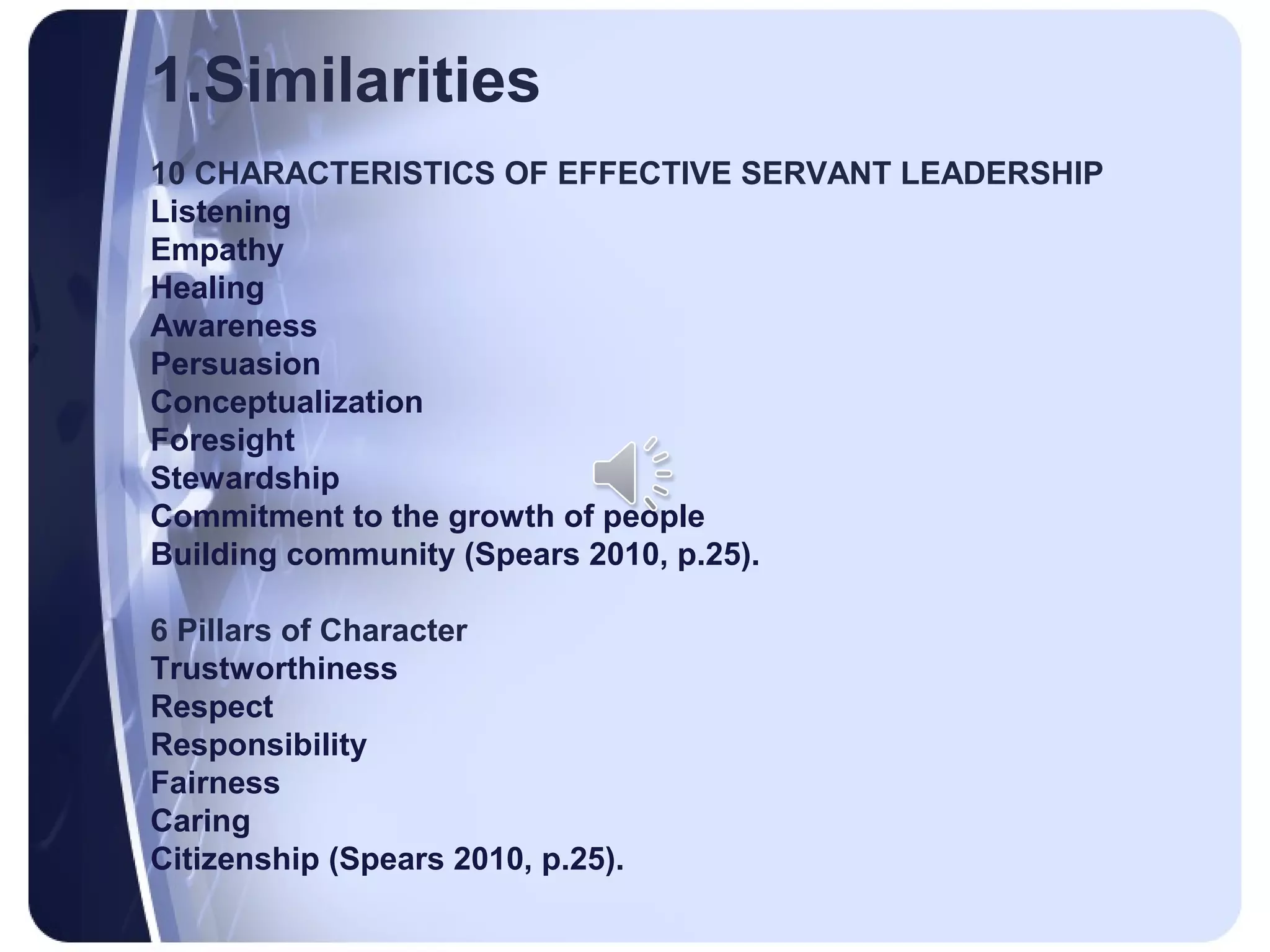 Comparing and Contrasting Servant Leadership Styles | PPS