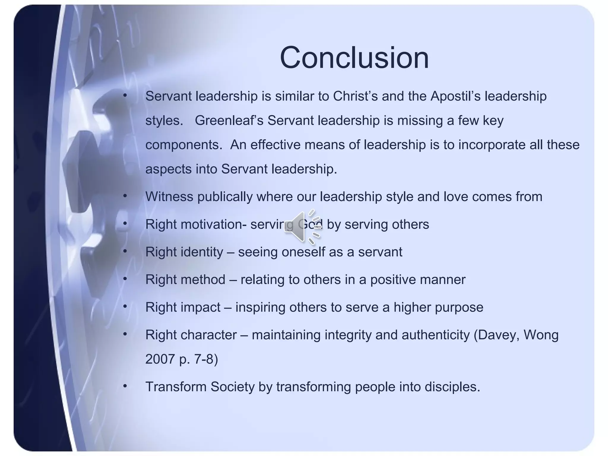 Comparing and Contrasting Servant Leadership Styles | PPS
