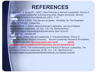 Comparing and Contrasting Servant Leadership Styles | PPS