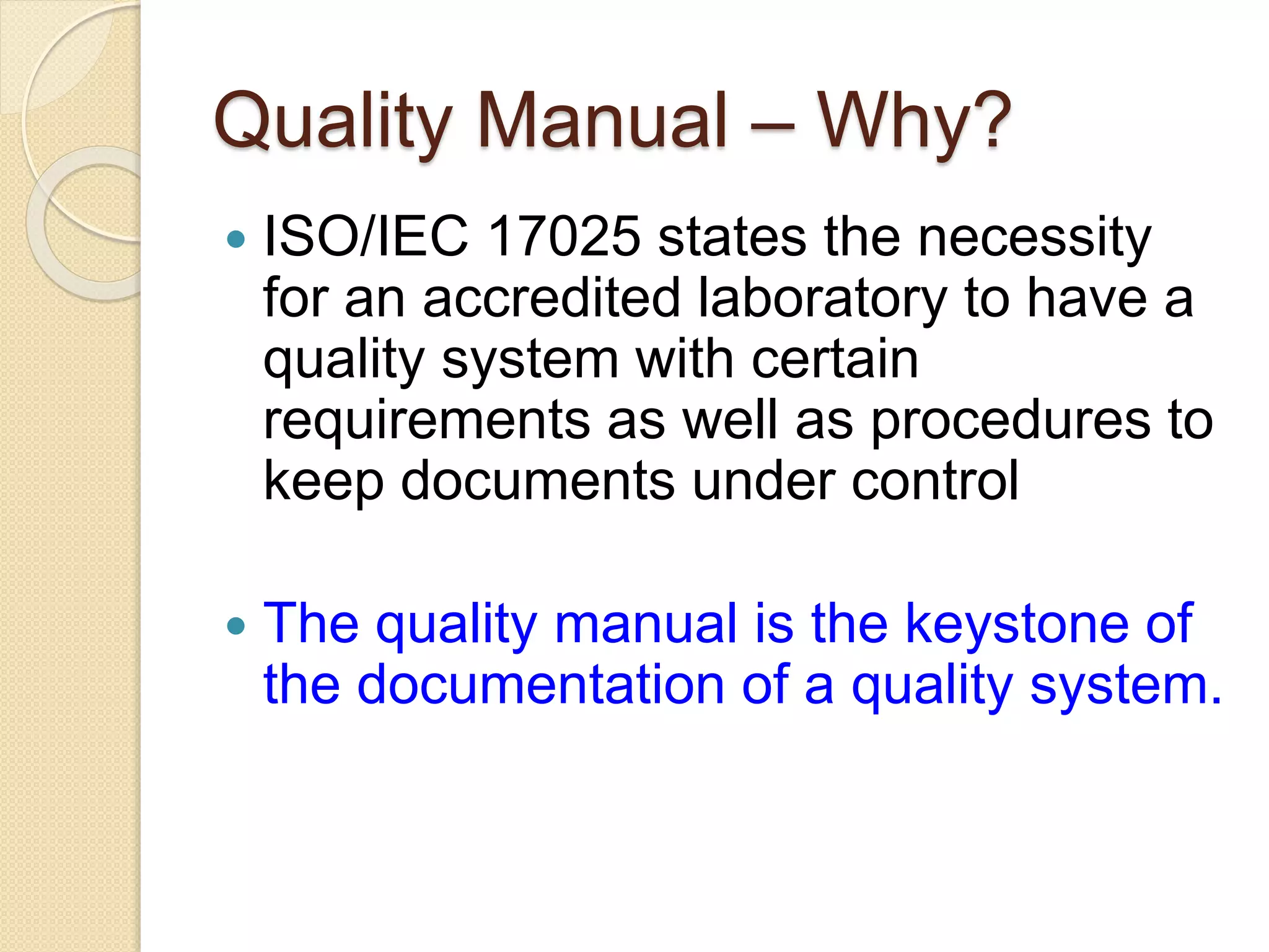 Quality Manual | PPTX