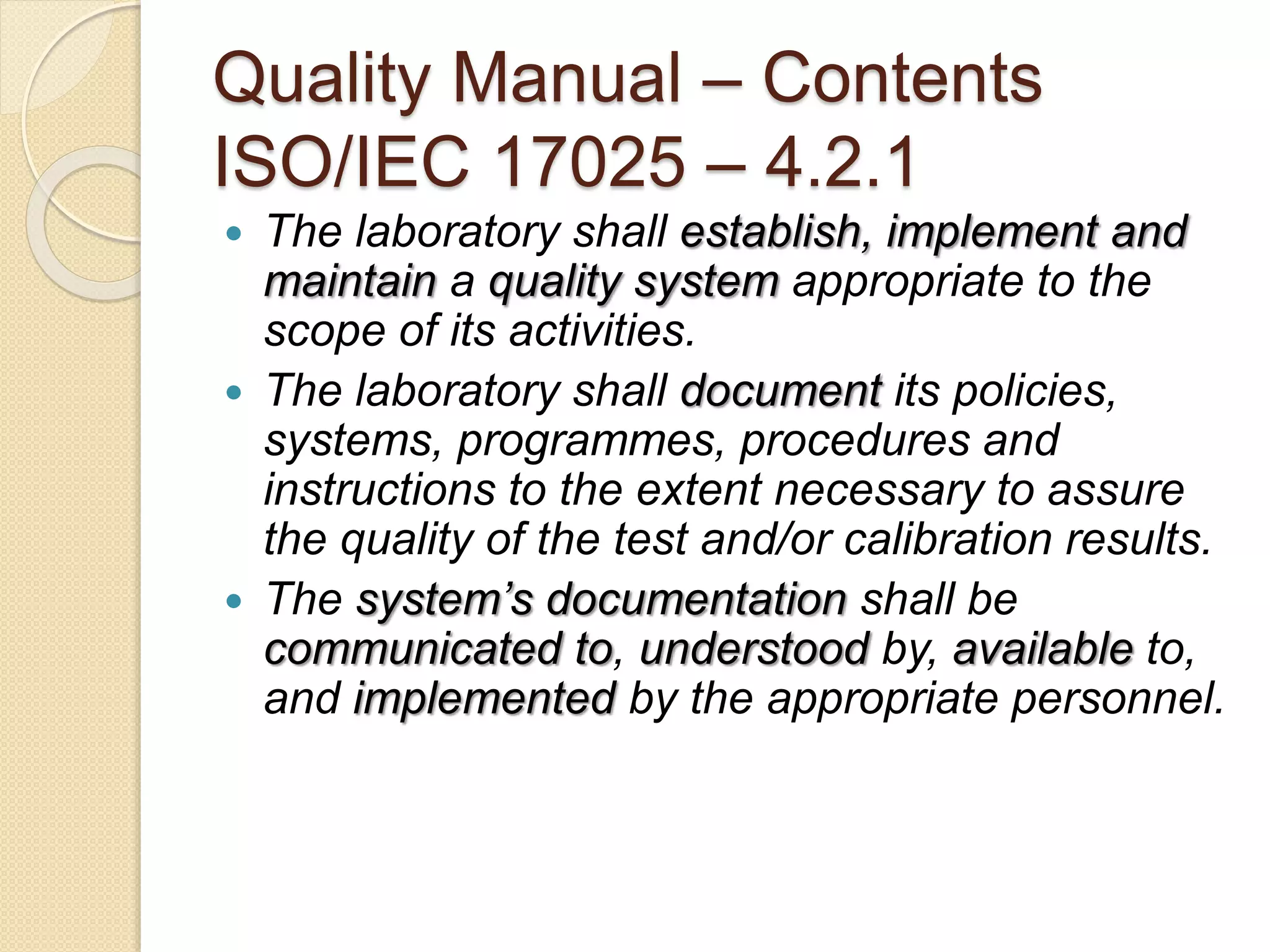 Quality Manual | PPTX