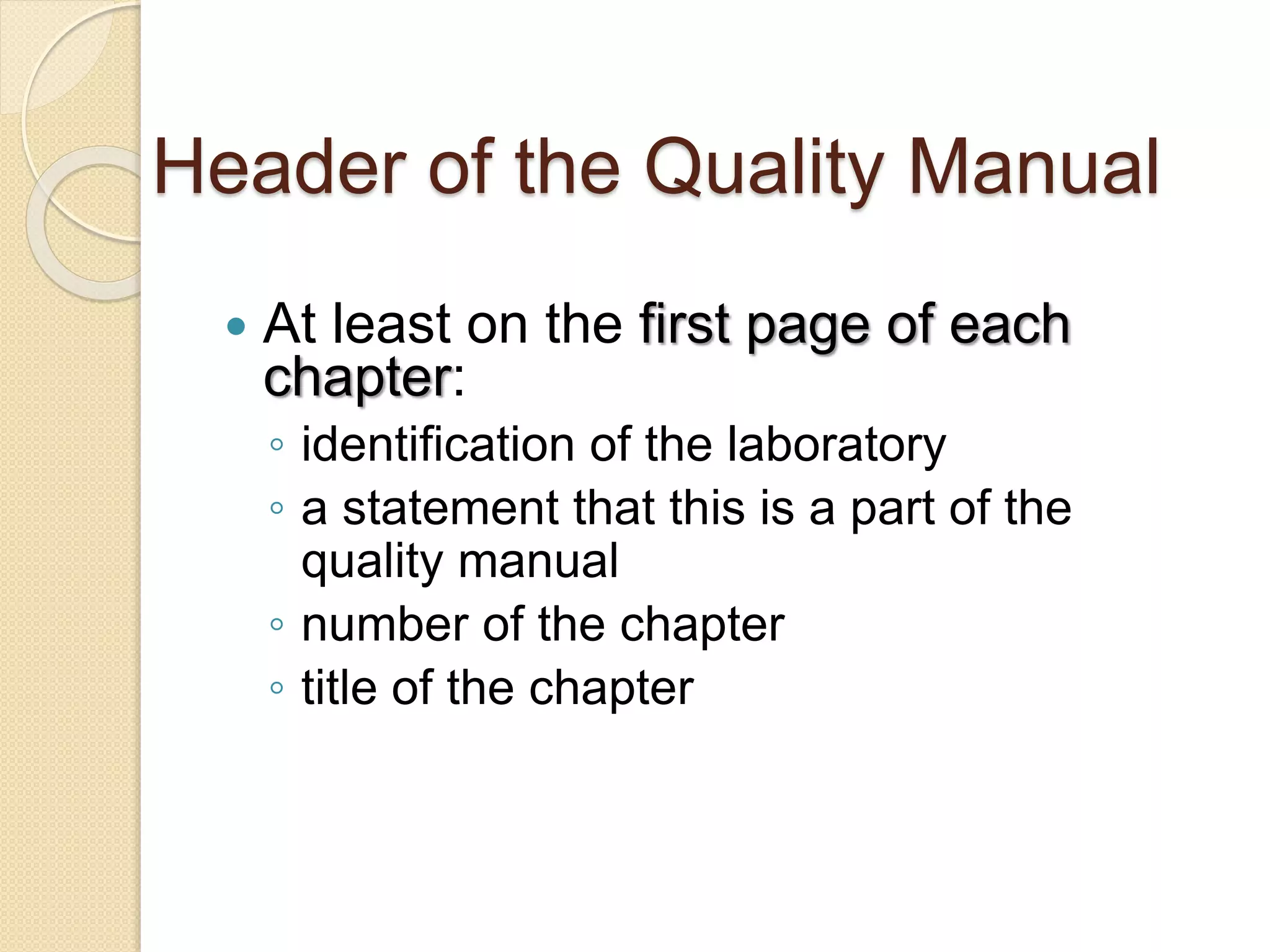 Quality Manual | PPTX