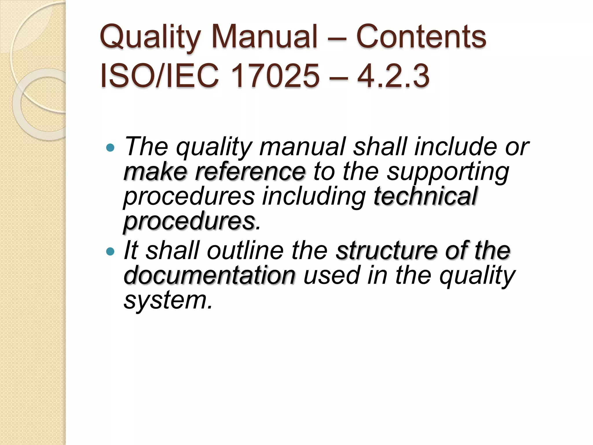 Quality Manual | PPTX