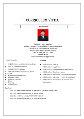 curriculum vitea | PDF
