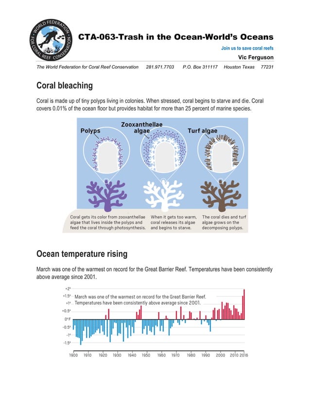CTA-063-Ocean in Trouble-World’s Oceans | PDF