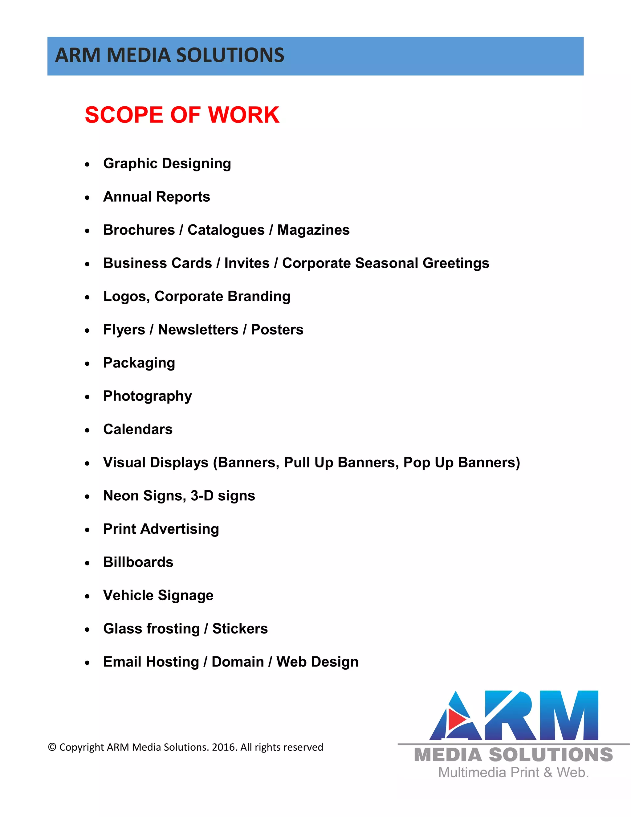 SCOPE OF WORK | PDF