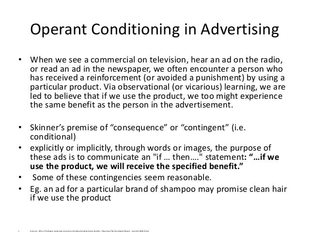 Operant Conditioning in Day to Day Life