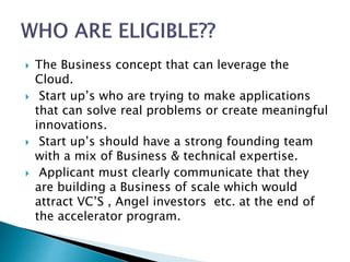 Microsoft Venture Accelerator | PPTX