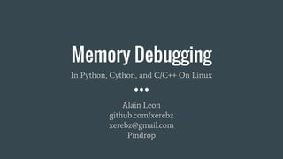 Memory Debugging | PPT