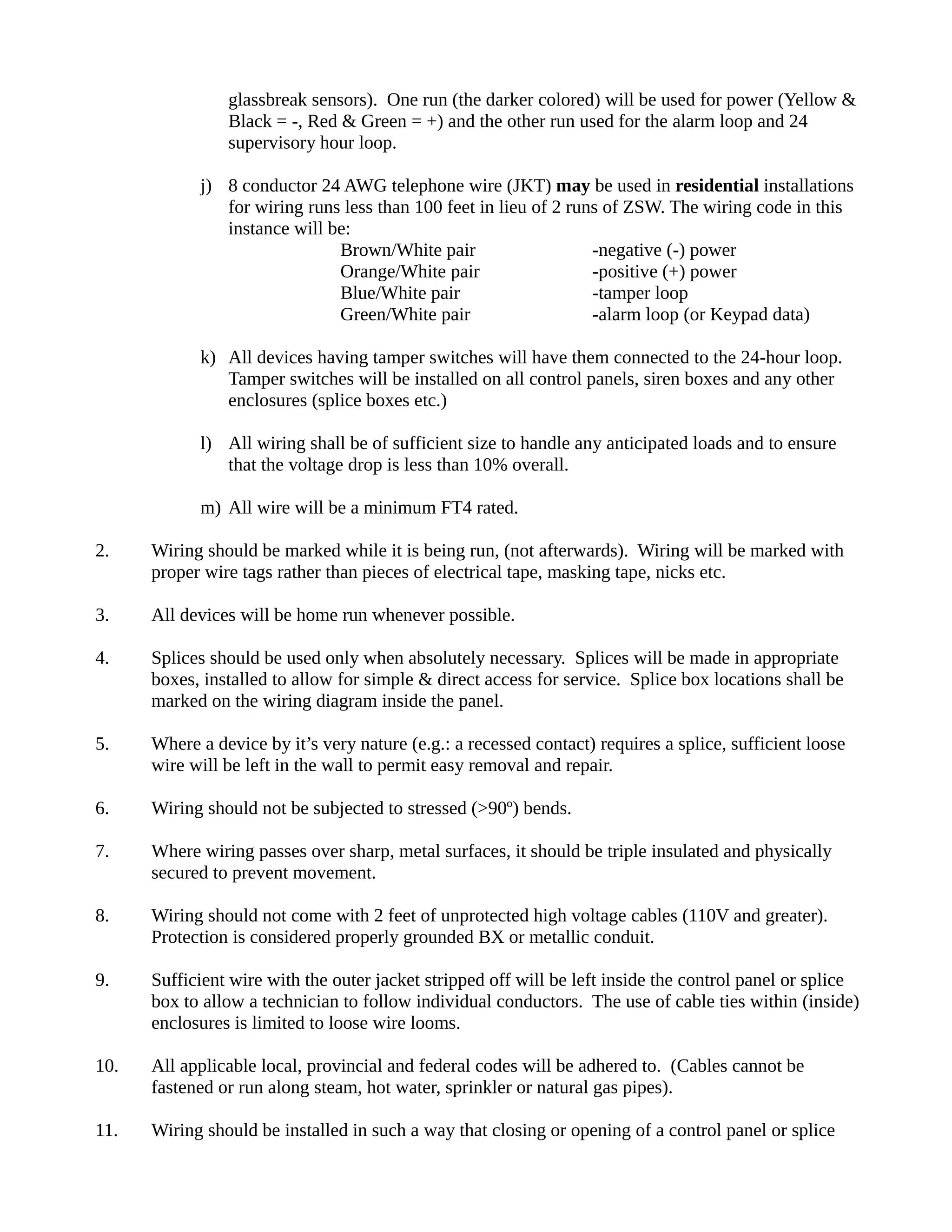 Residential Install Standards | ODT