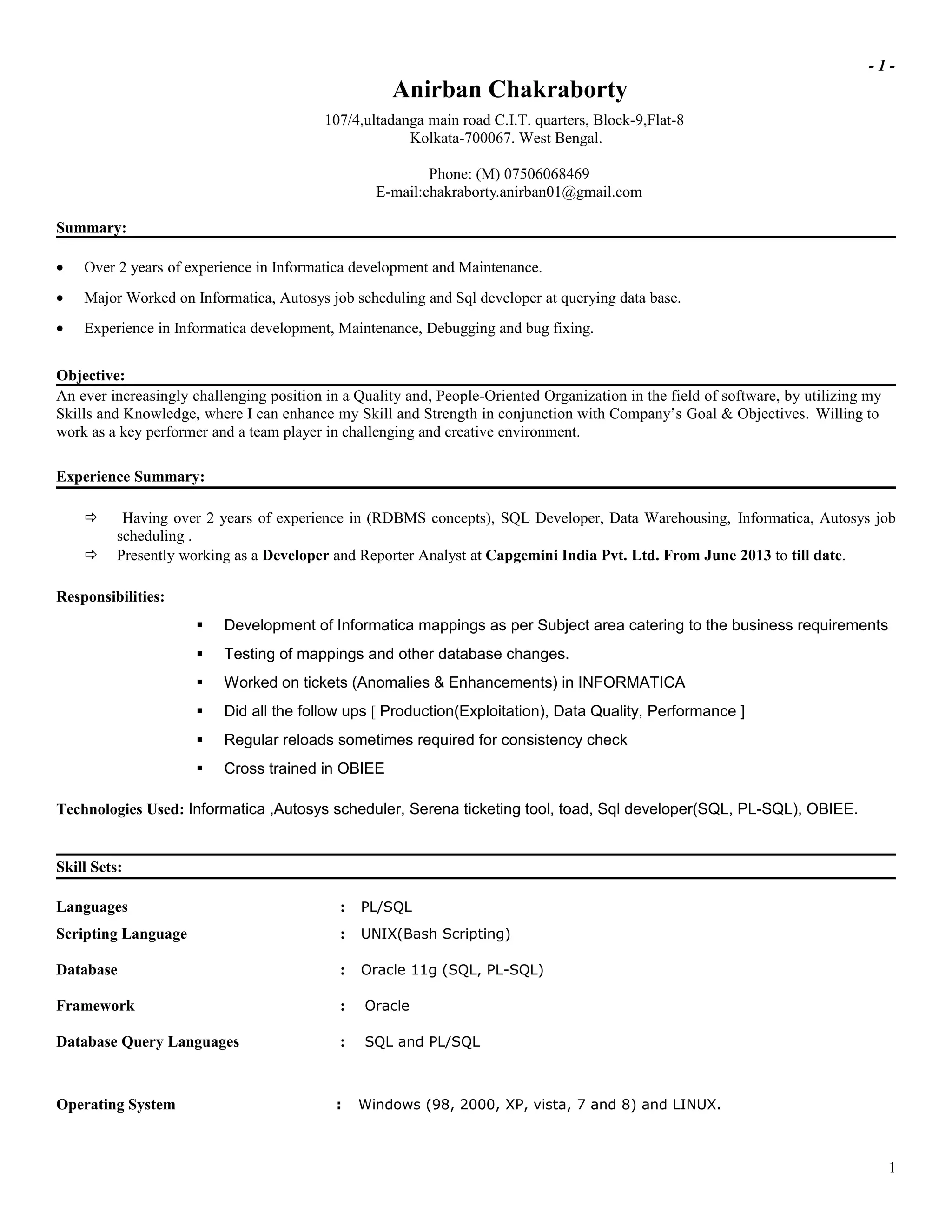 Anirban_Resume | PDF