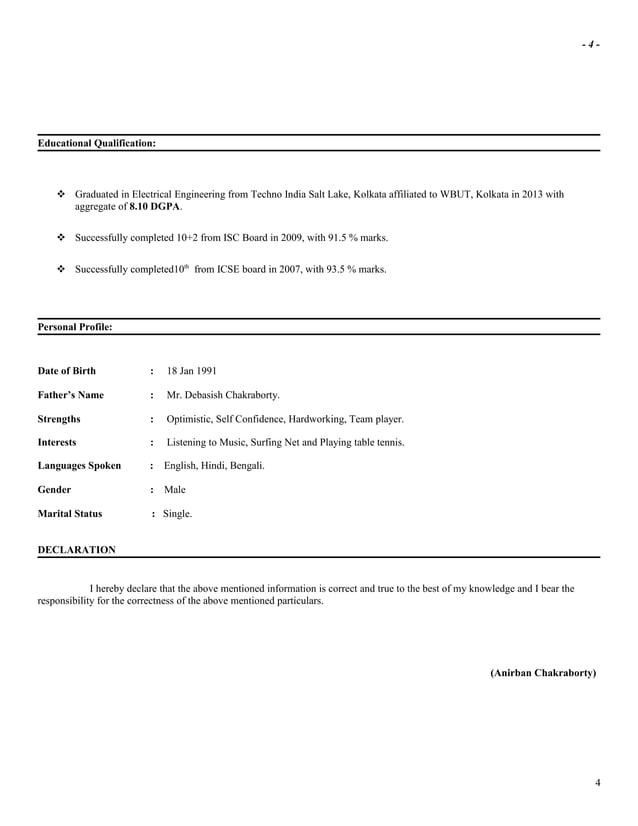 Anirban_Resume | DOC | Databases | Computer Software and Applications