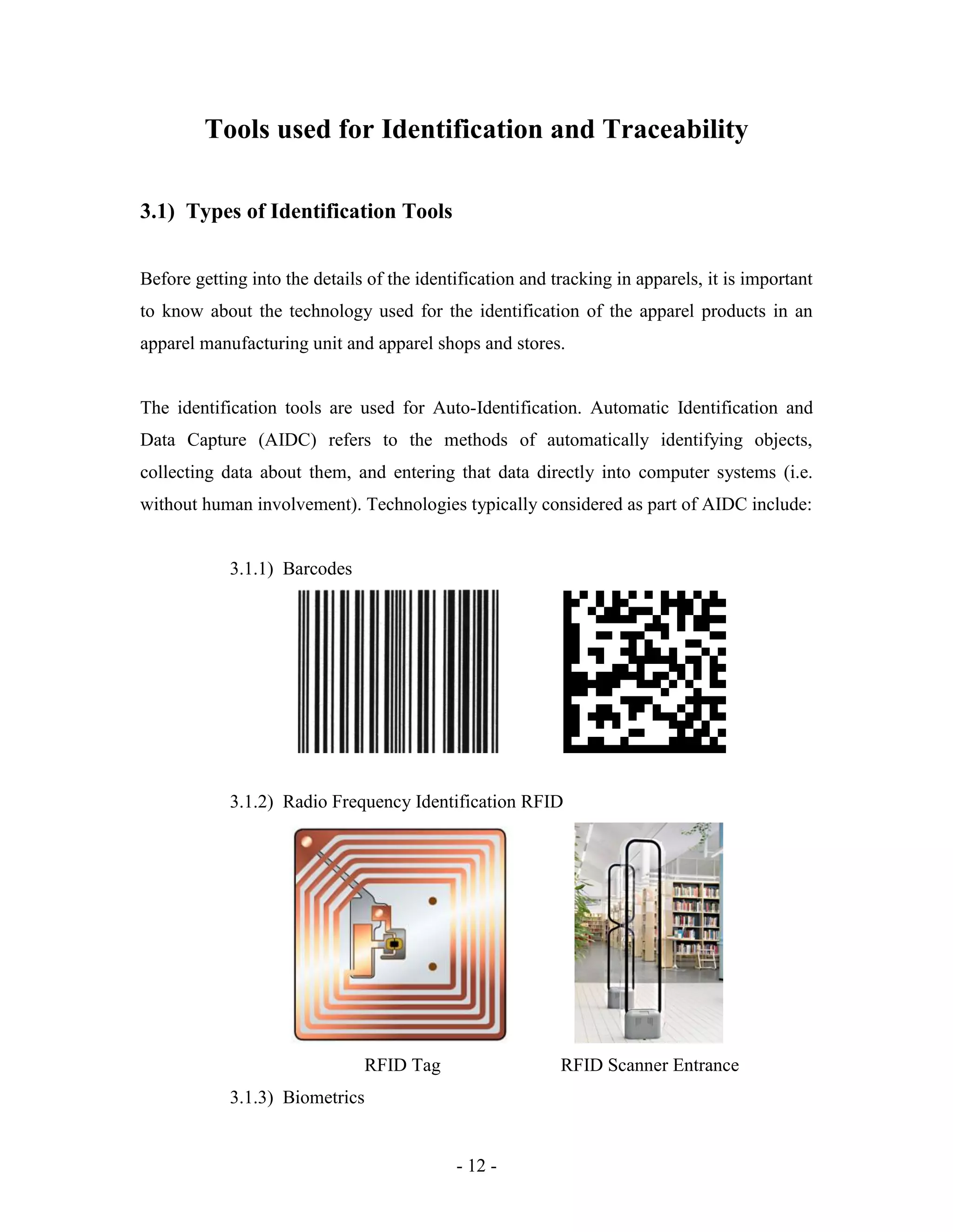 Product Identification & Tracibility in Apparel Industery | PDF