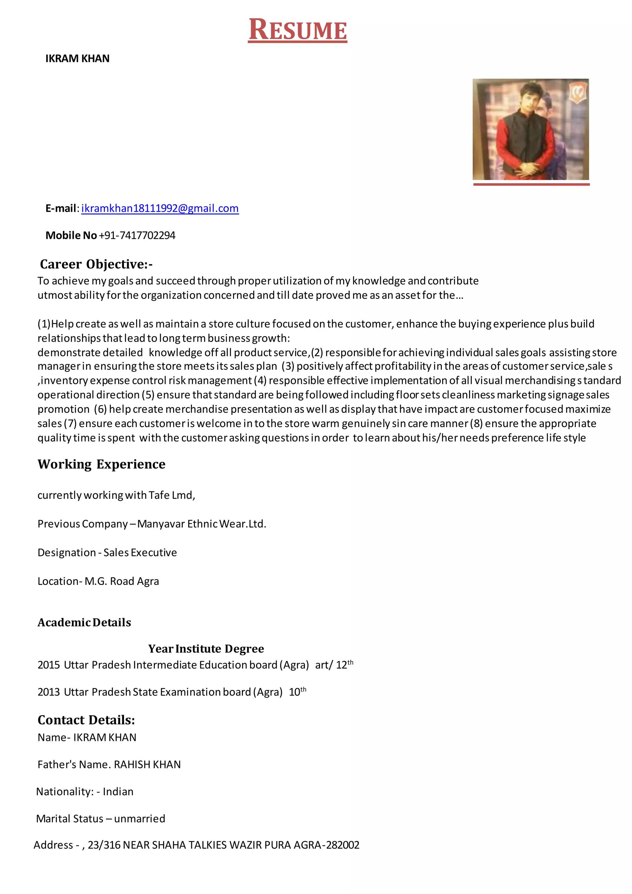 MY RESUME | DOCX