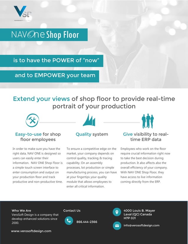 NAV ONE Shop Floor | PDF