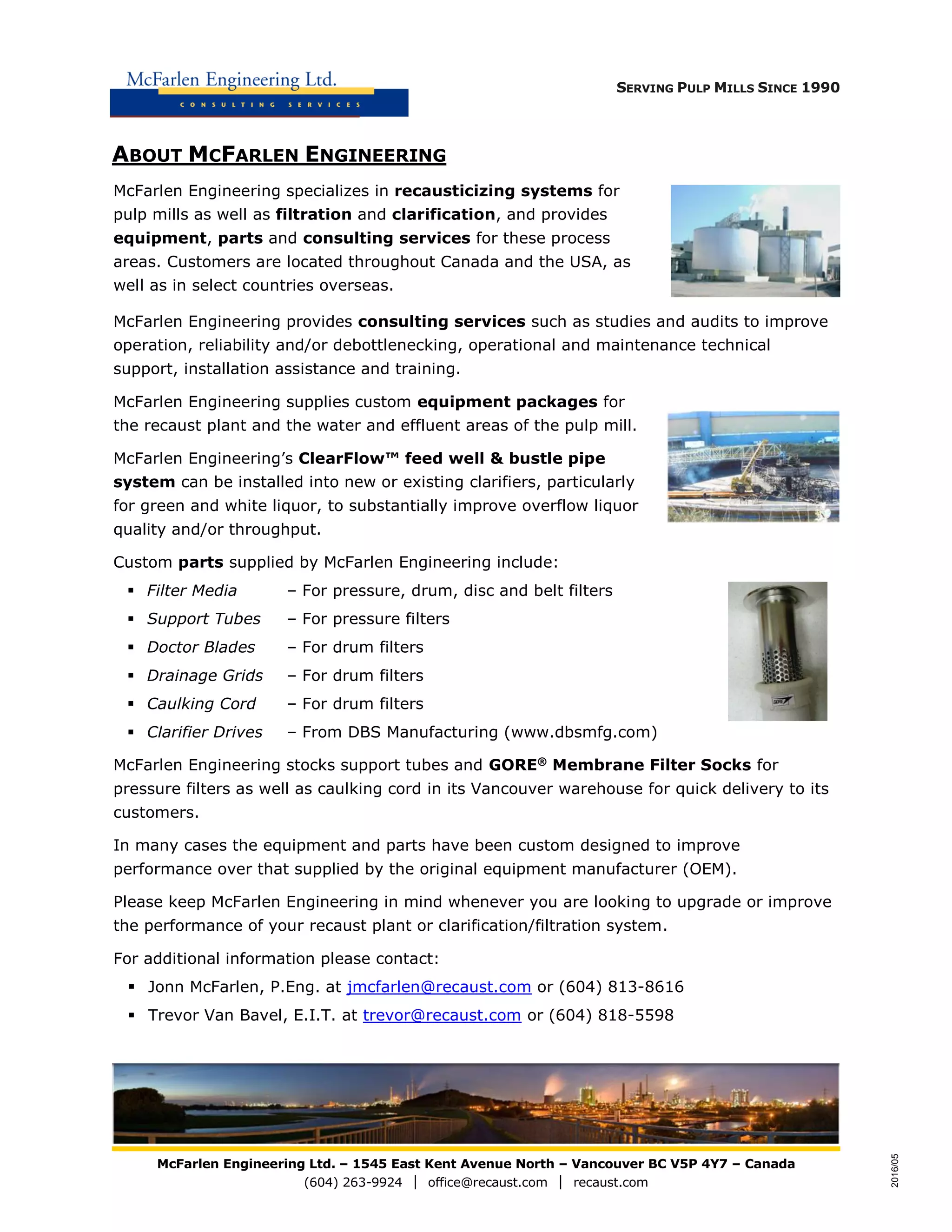 McFarlen Capabilities | PDF