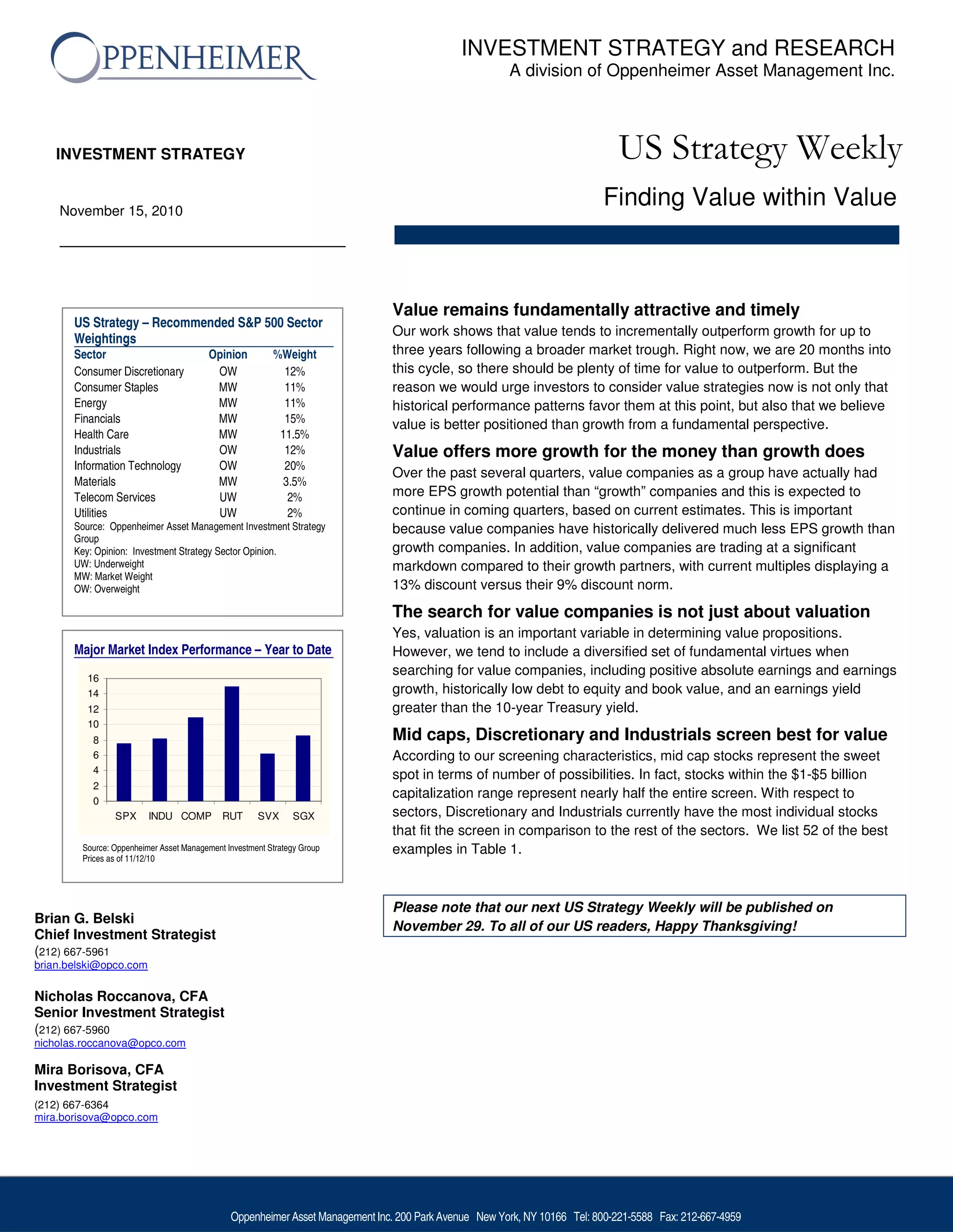 US Strategy Weekly | PDF