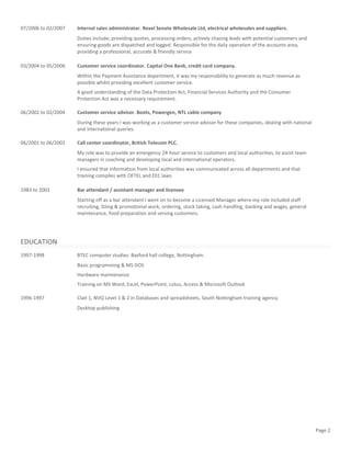 Desmond Ward Resume | PDF