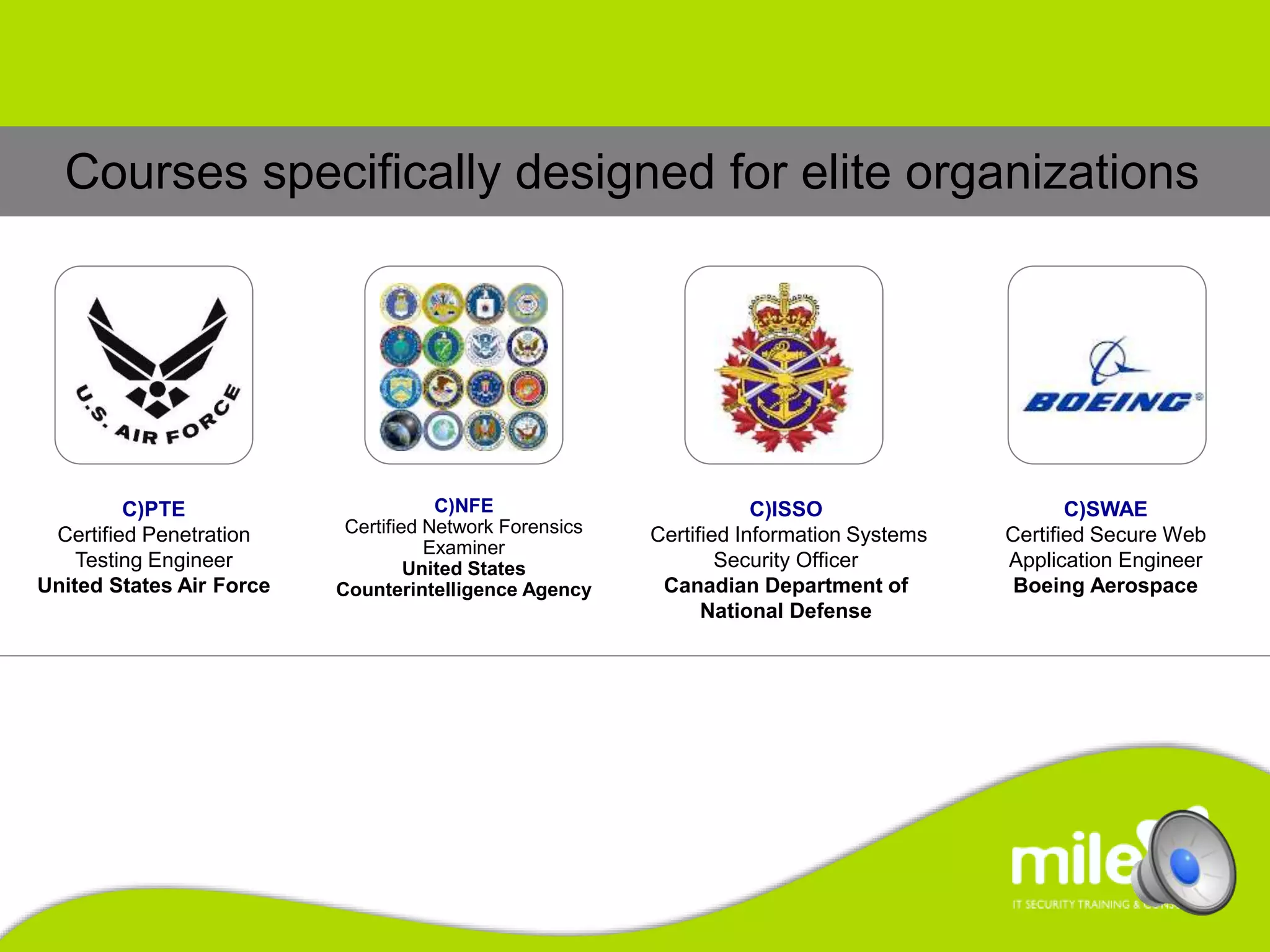 mile2 about us presentation2 | PPT