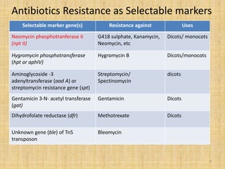 Markers and reporter genes | PPTX