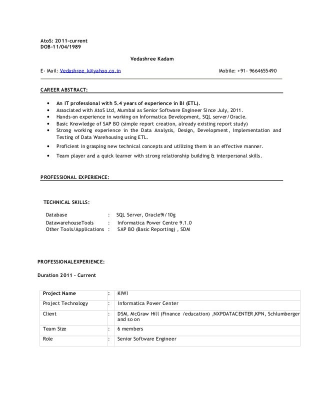 Vedashree_Resume