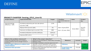 Manufacturing Excellence Line- Efficiency Improvement Project | PPTX