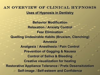 An Overview of Clinical Hypnosis | PPT