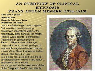 An Overview of Clinical Hypnosis | PPT