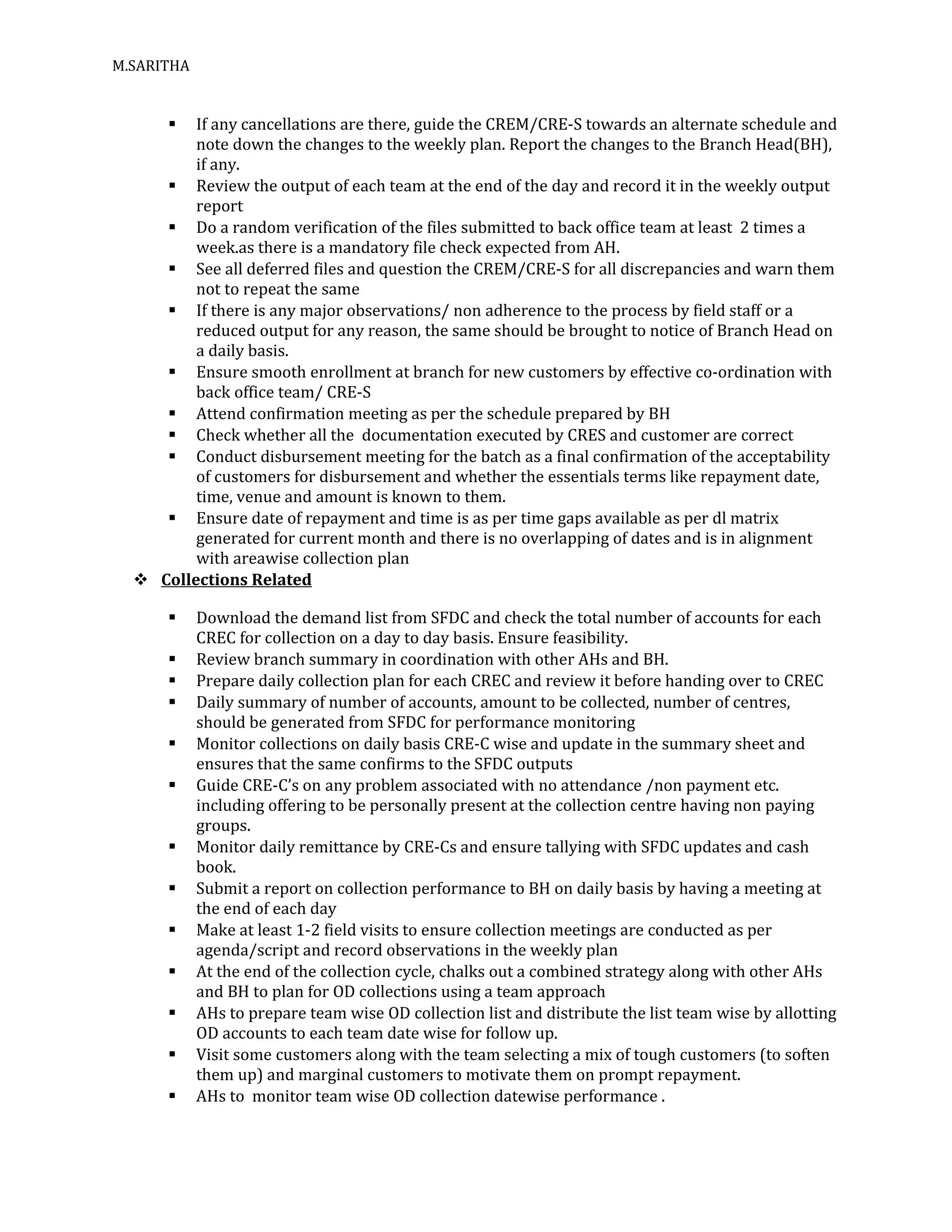 Saritha Resume Latest | DOC