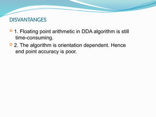 dda-line-algorithm.pptx of computer graphics | PPTX