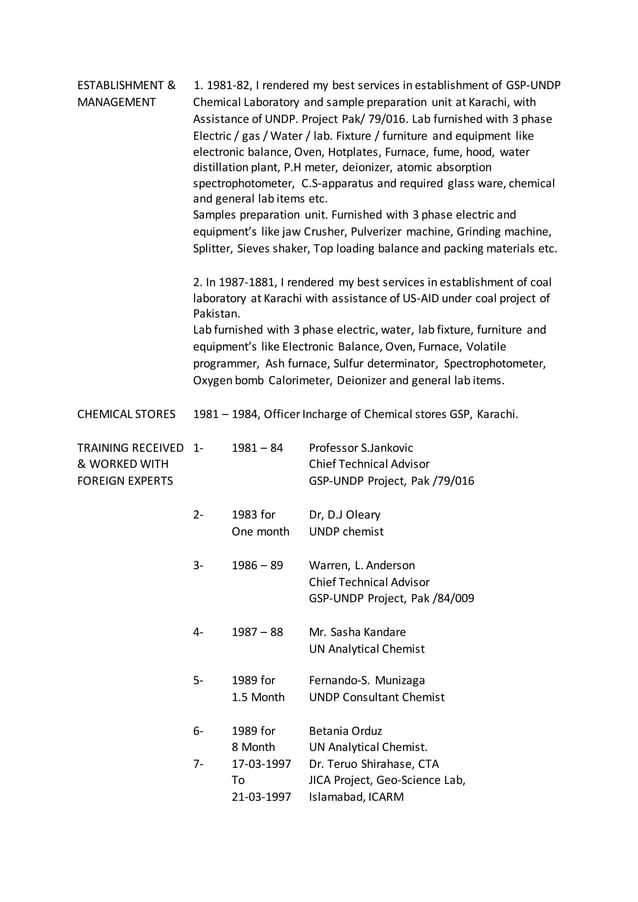 MUHAMMAD AKRAM NIAZI CV | PDF